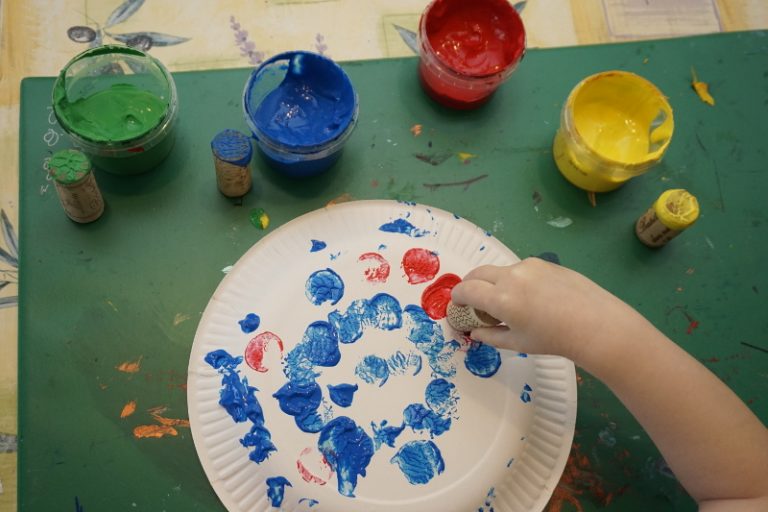 Painting Technique: Cork Printing - Bucklethorn ForestBucklethorn Forest